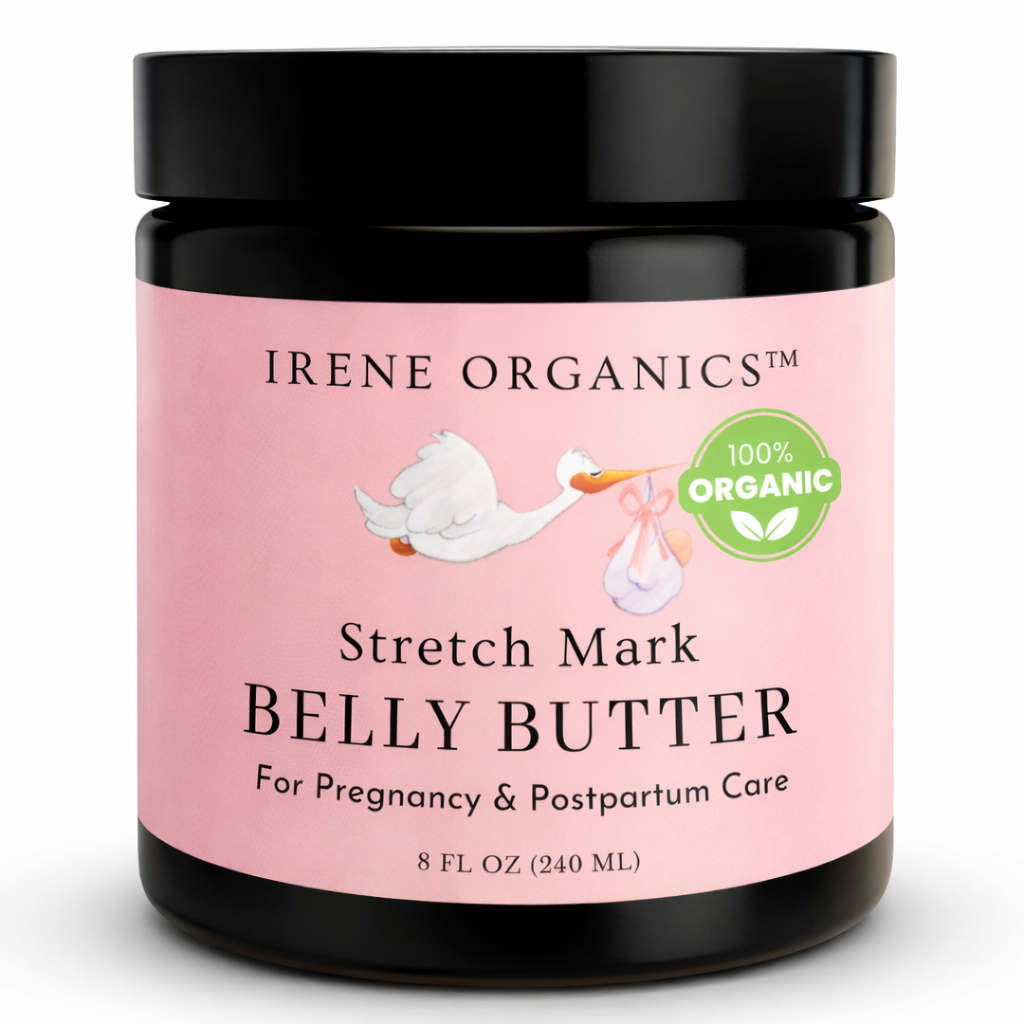 Irene Organics Belly Butter – Organic Stretch Mark Prevention & Itch ...