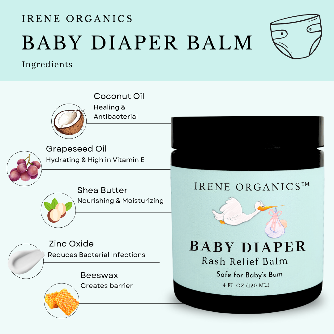 Baby Diaper Rash Balm by Irene Organics