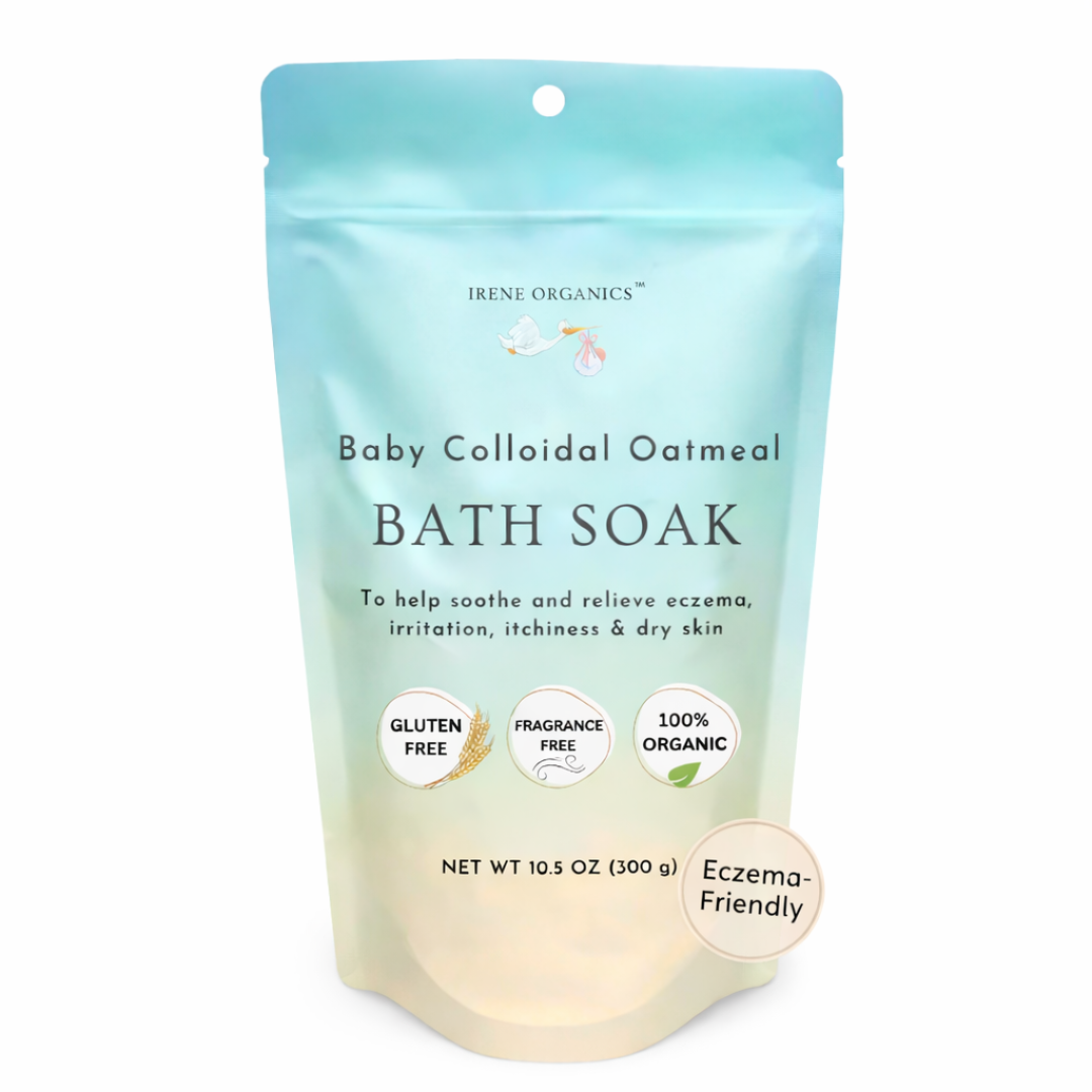 Irene Organics Baby Colloidal Oatmeal Bath Soak – Gentle Eczema ...